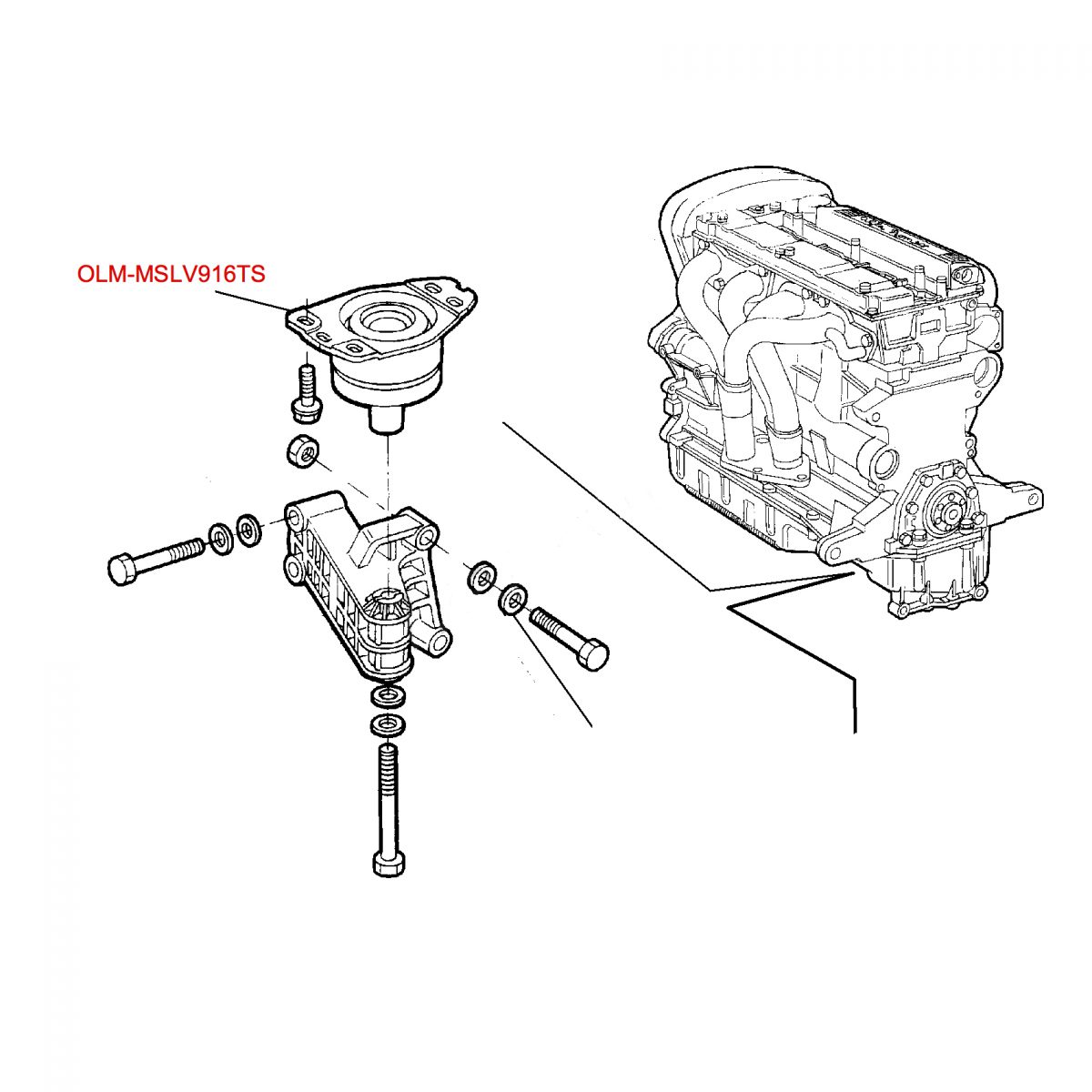 Engine compartment warning sticker (Air conditioning) - Officina La Mosca